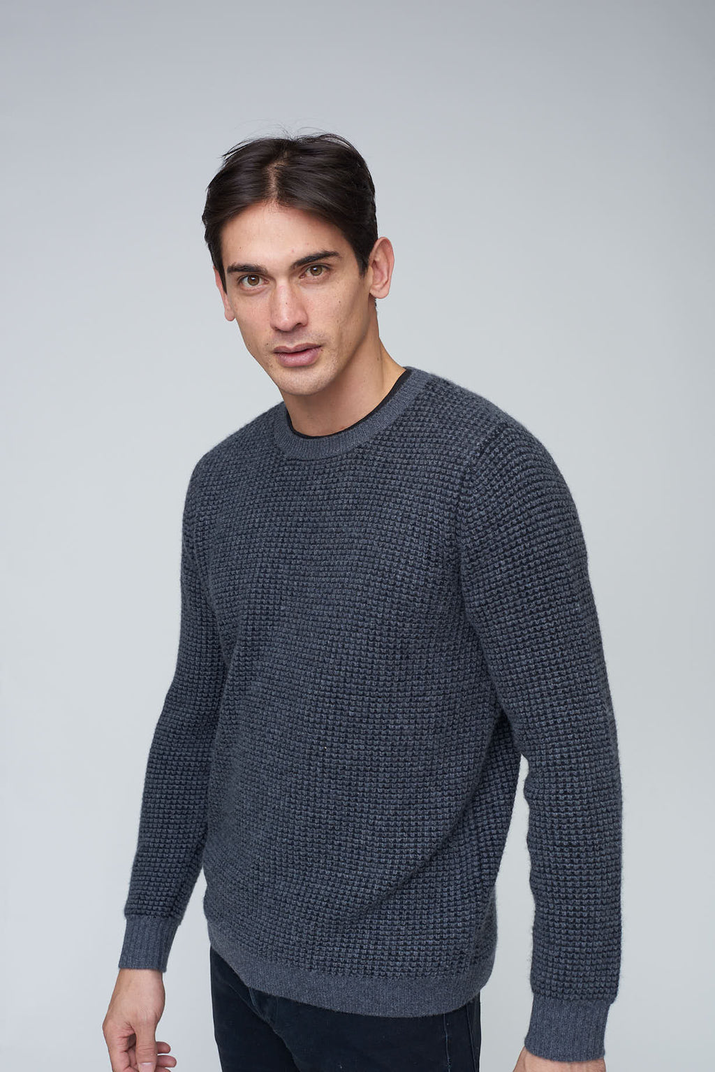 Two Tone Waffle Crewneck – Kokun